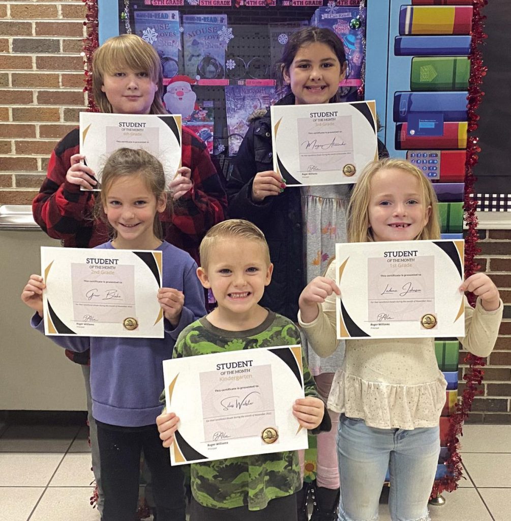 Students of Month announced at HES