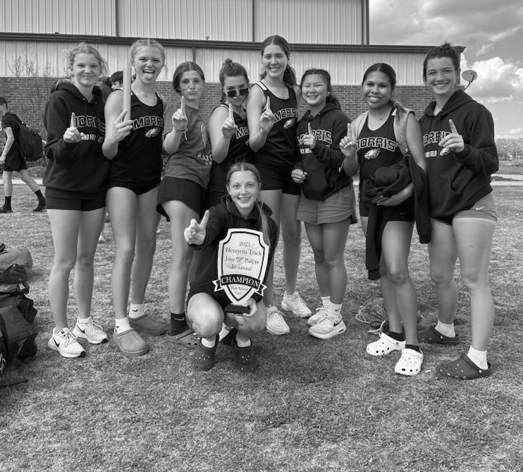 The Morris Lady Eagle track and field team members include (not all pictured) Chloe Her (manager)