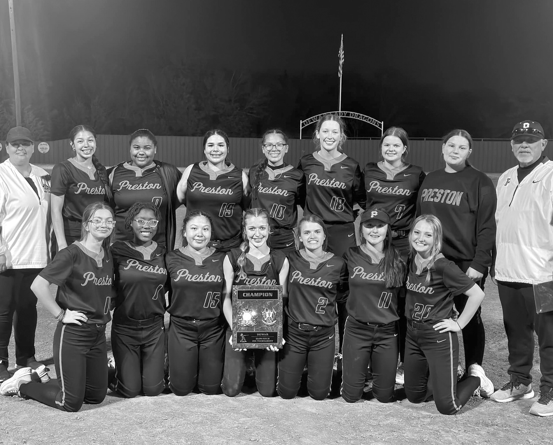 The Preston Lady Pirate slowpitch softball team members include (not in ...