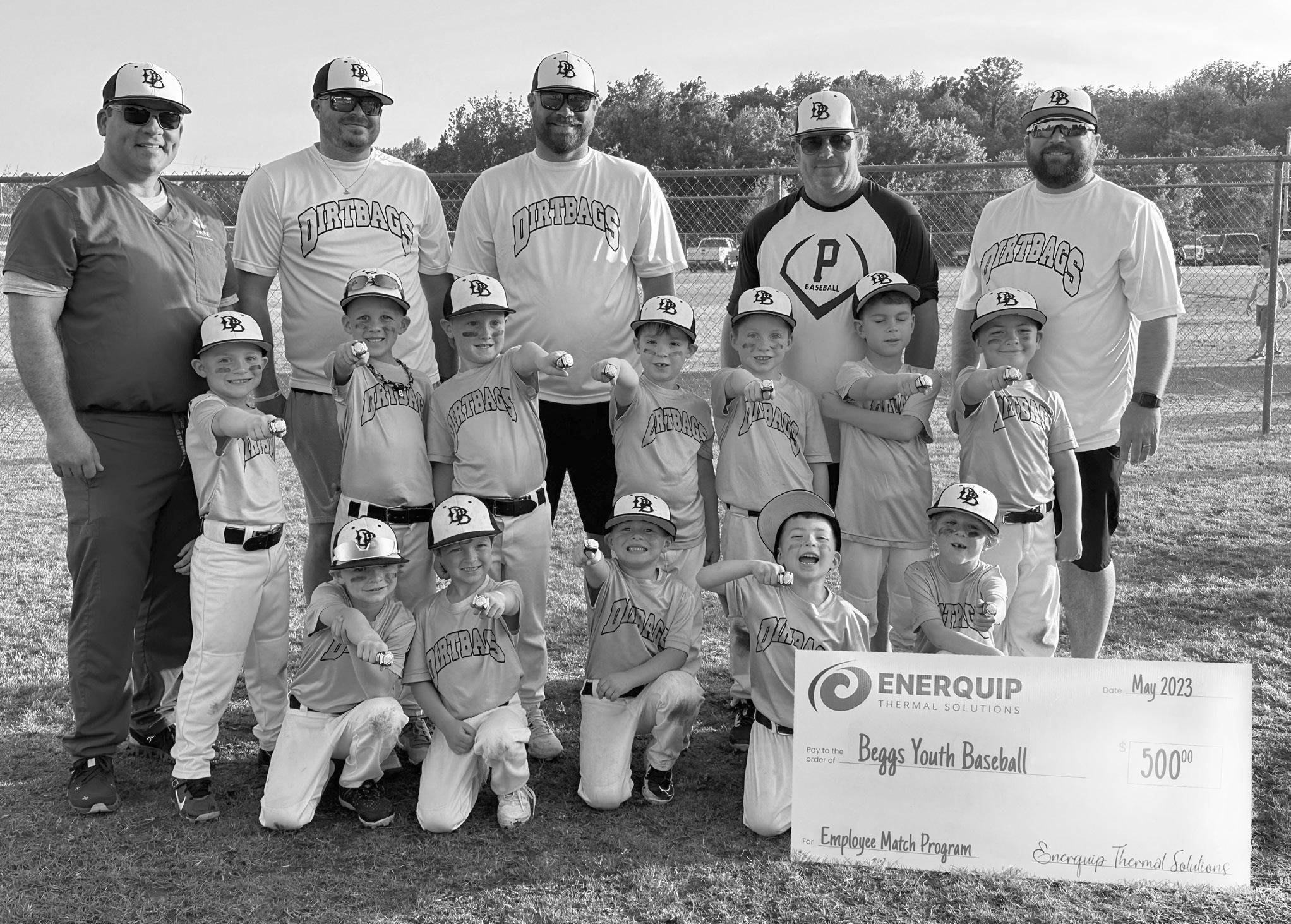 Enerquip supports Beggs Youth Baseball