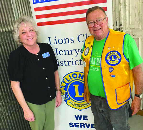 Pam Timmons is guest of Lions Club