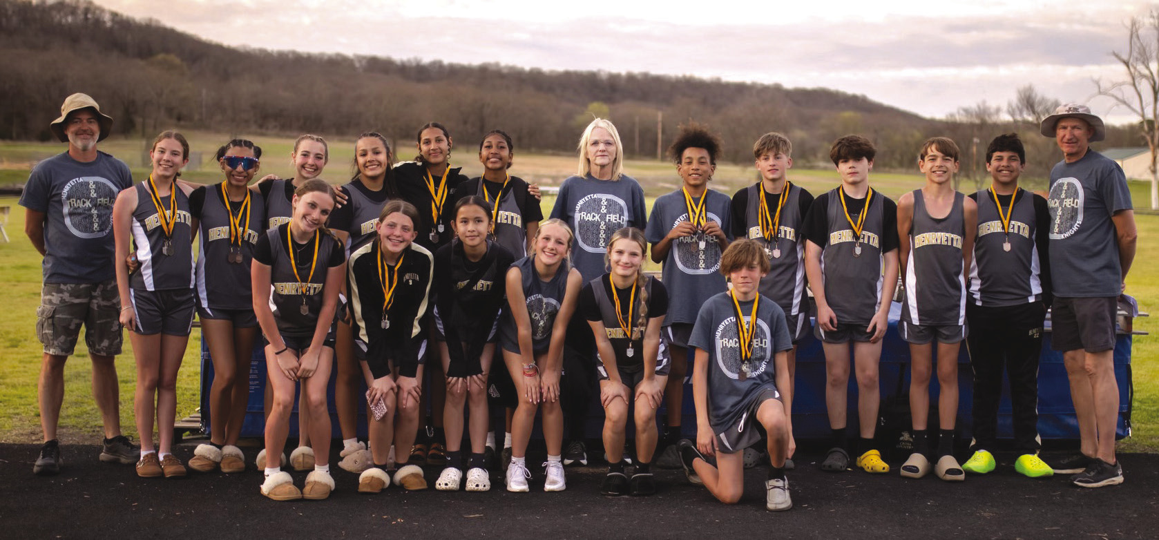 Henryetta Middle School hosts track meet