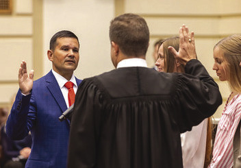 Senator Bryan Logan sworn in